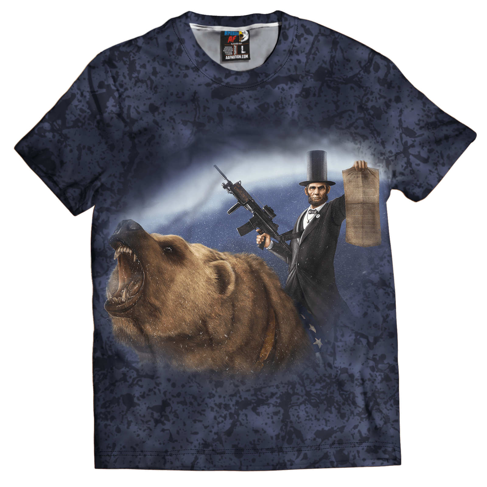 Abraham Lincoln Riding A Bear